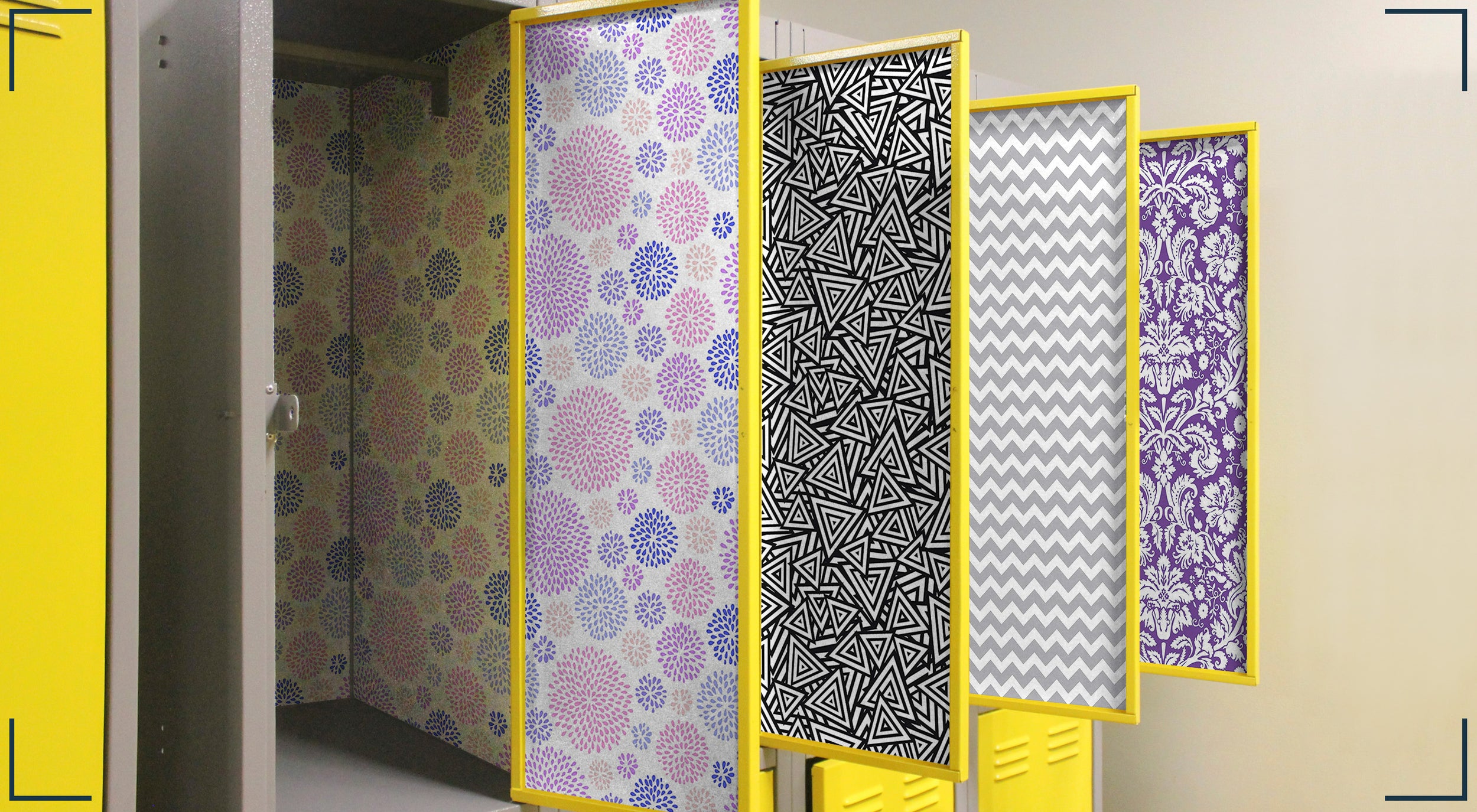 Magnetic Locker Wallpaper - Easy Home Renewals