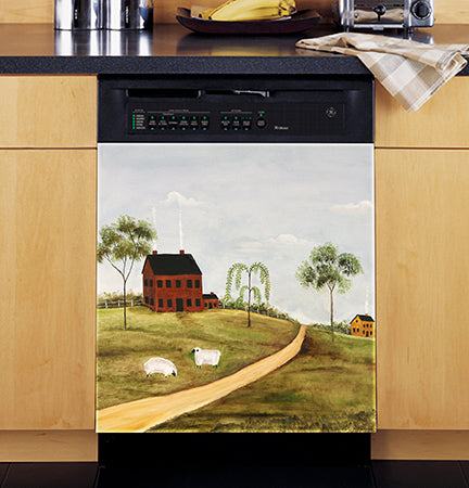 Grazing Sheep Magnetic Dishwasher Door Cover - Easy Home Renewals
